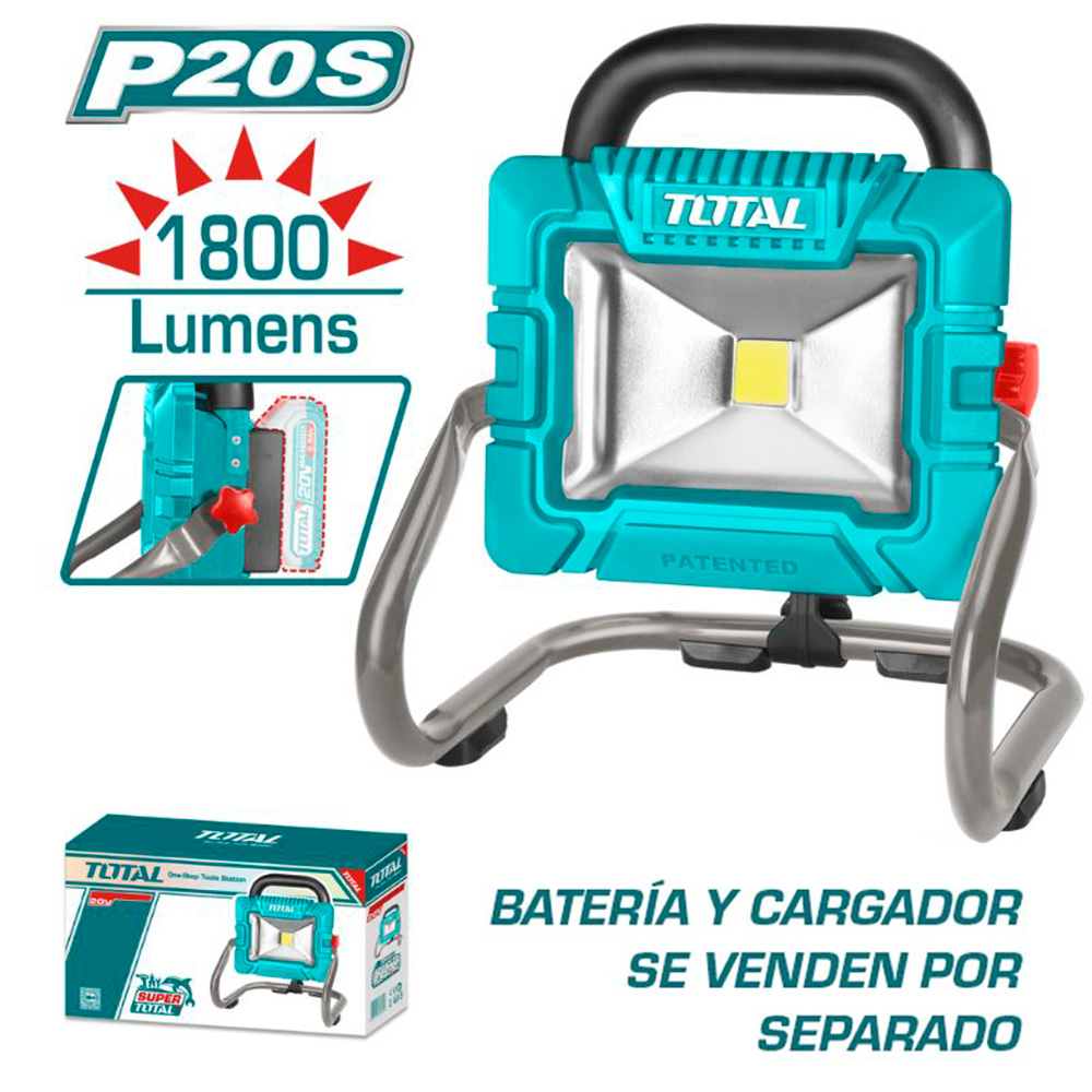 LAMPARA PORTATIL LED 20V 20W 1800LUMENS – Total Tools Peru l Tienda Oficial